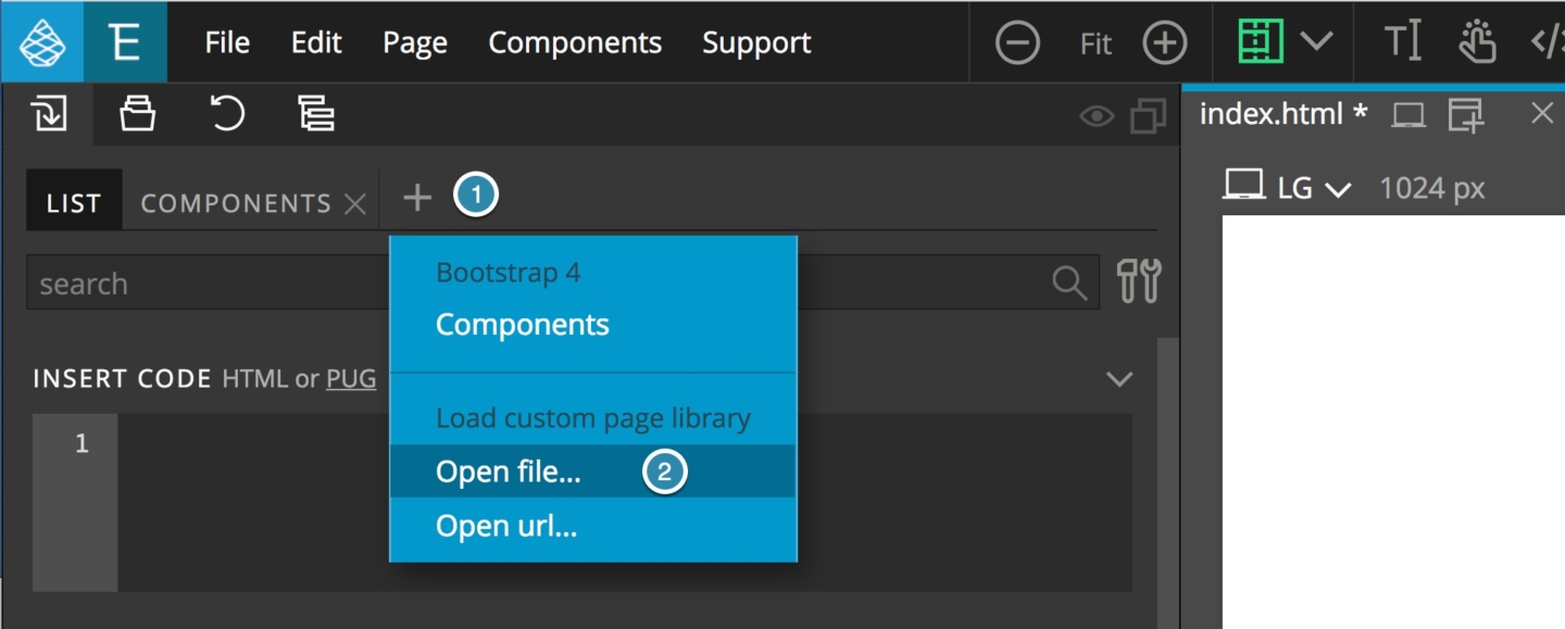 Working with Froala Blocks | Pinegrow Web Editor