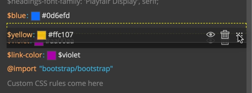 Customizing Bootstrap 5 themes | Pinegrow Web Editor