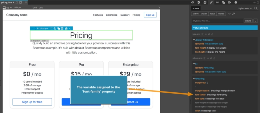 Customizing Bootstrap 5 themes | Pinegrow Web Editor