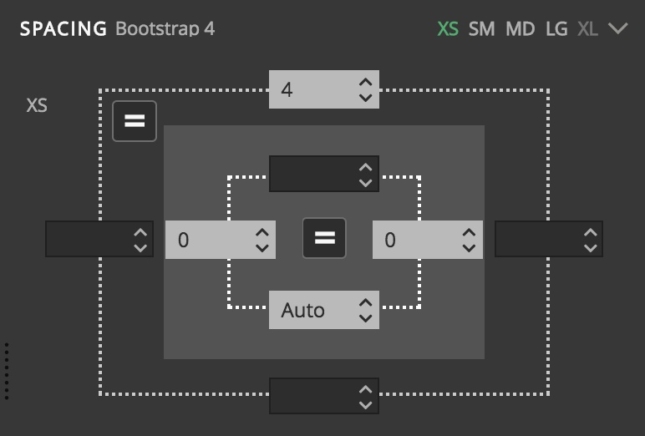 Bootstrap 4 element properties | Pinegrow Web Editor