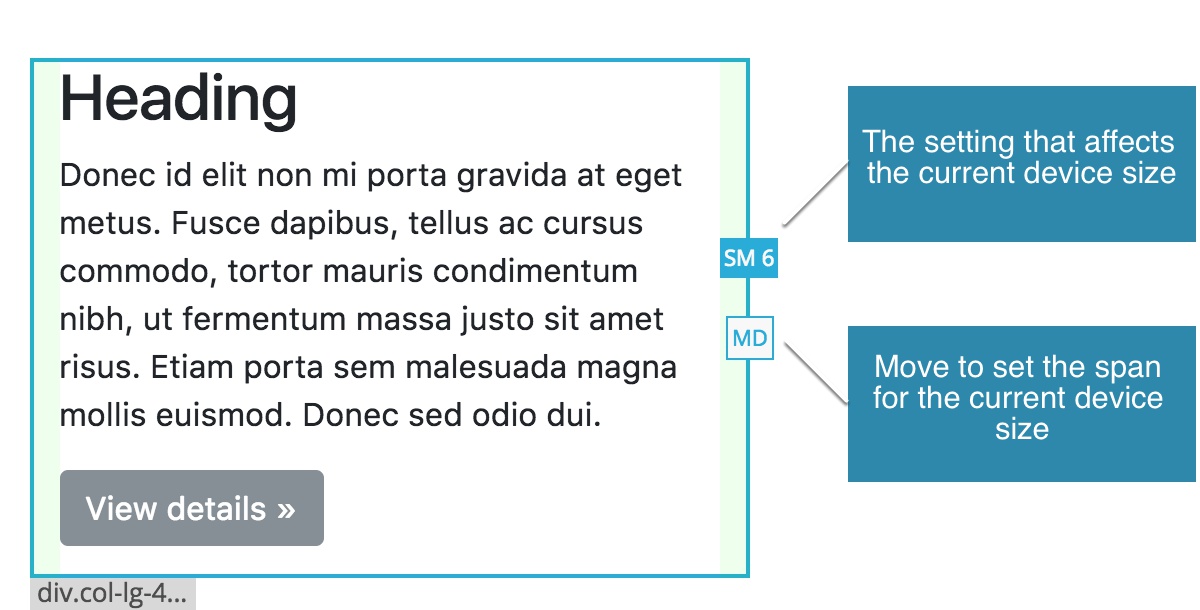 Display helpers | Pinegrow Web Editor