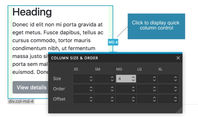 Display helpers | Pinegrow Web Editor