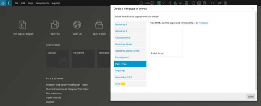 Using CodePen components in Pinegrow projects | Pinegrow Web Editor