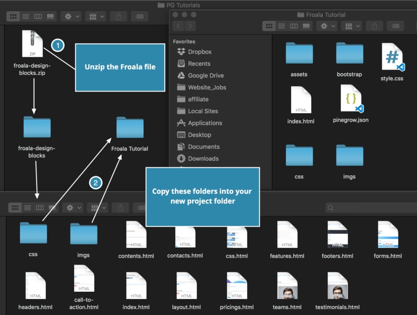 Working with Froala Blocks | Pinegrow Web Editor