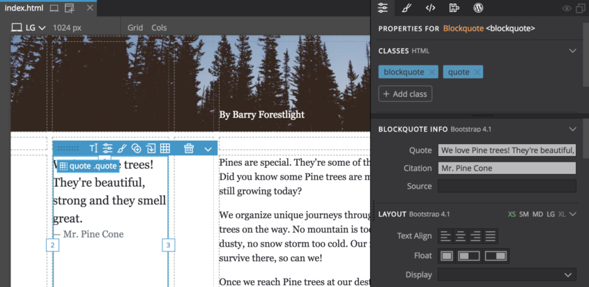 Visual Editor for CSS Grid Layouts | Pinegrow Web Editor