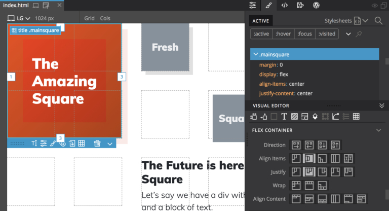 Visual Editor For Css Grid Layouts Pinegrow Web Editor