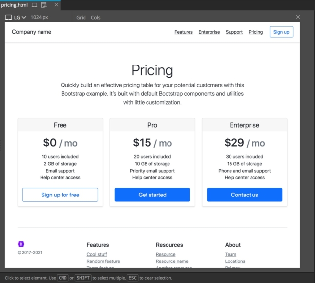 Quick Introduction to the Pinegrow Web Editor | Pinegrow Web Editor