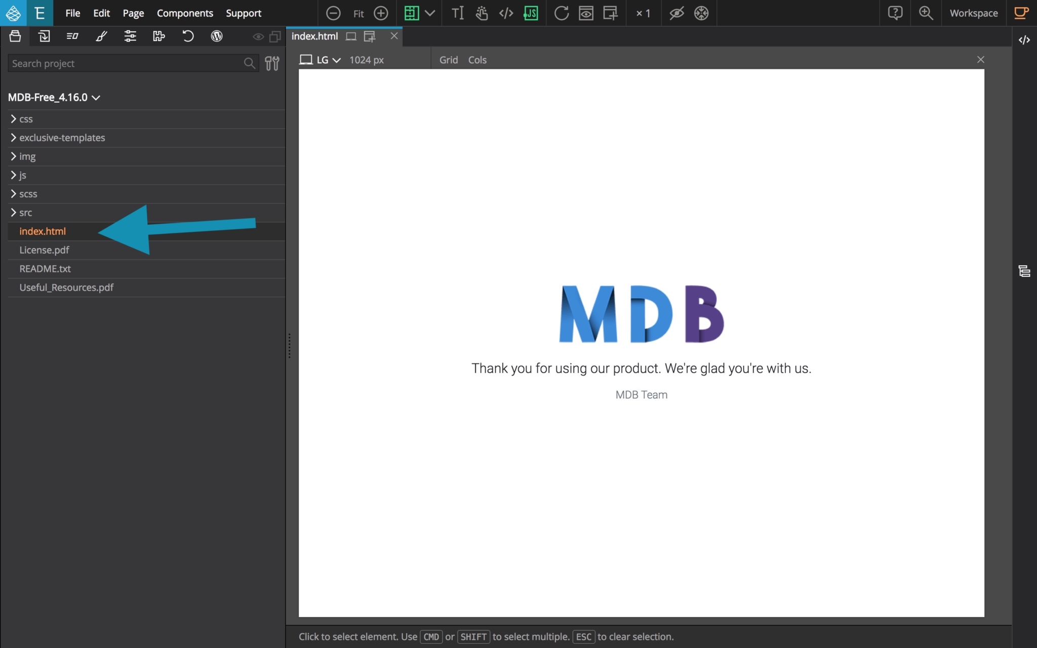 How-to use Material Design for Bootstrap (MDB) UI Kit with Pinegrow ...