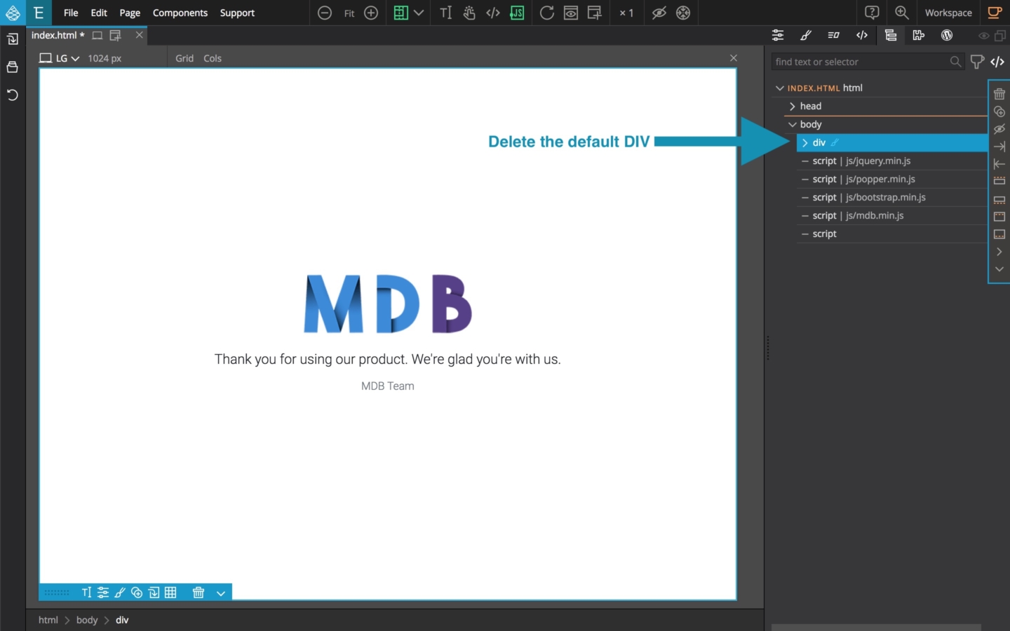 How-to use Material Design for Bootstrap (MDB) UI Kit with Pinegrow ...