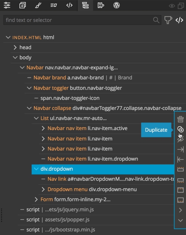 How to create a language dropdown with flags in Bootstrap 4 | Pinegrow ...