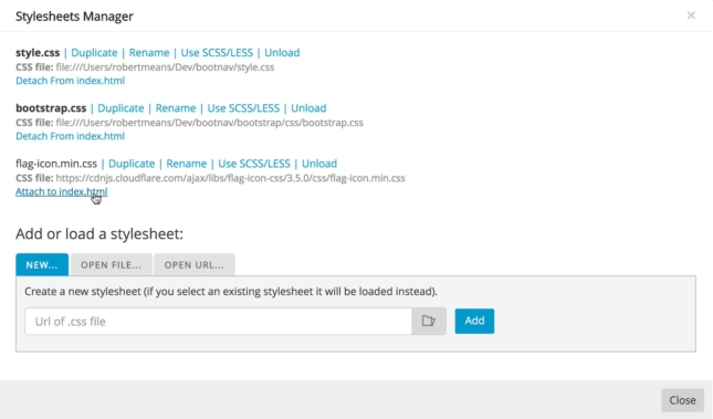 How To Create A Language Dropdown With Flags In Bootstrap 4 Pinegrow Web Editor