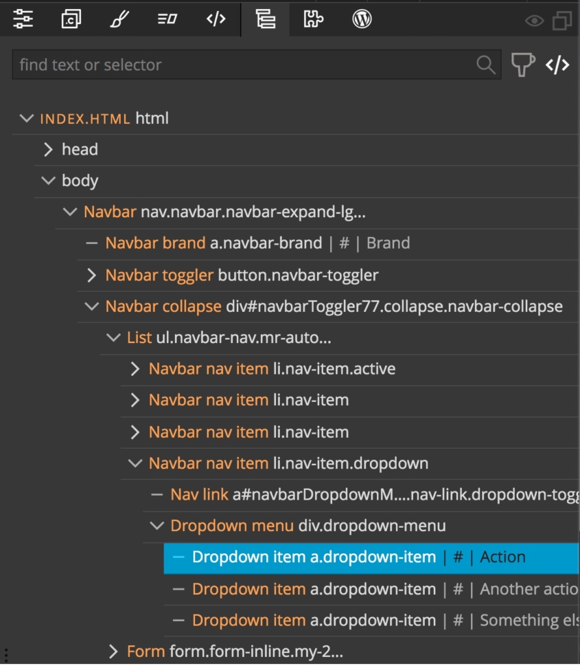 How To Create A Language Dropdown With Flags In Bootstrap 4 Pinegrow Web Editor