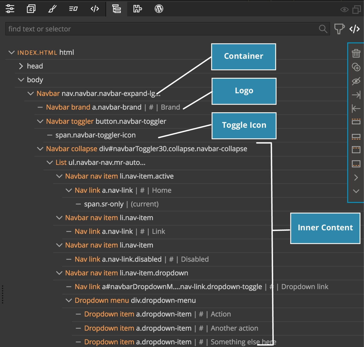 How To Create A Language Dropdown With Flags In Bootstrap 4 Pinegrow Web Editor 