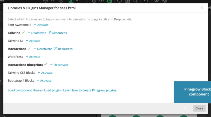 Tailwind Blocks | Pinegrow Web Editor