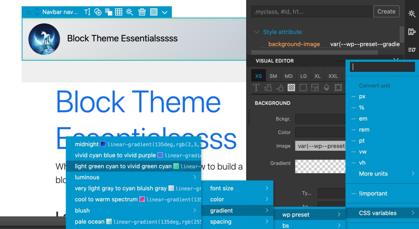 Live data and preview | Pinegrow Web Editor