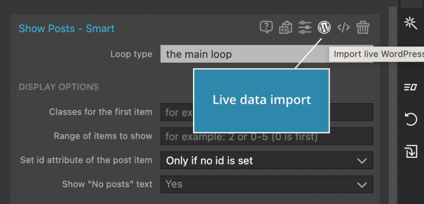 Live data and preview | Pinegrow Web Editor