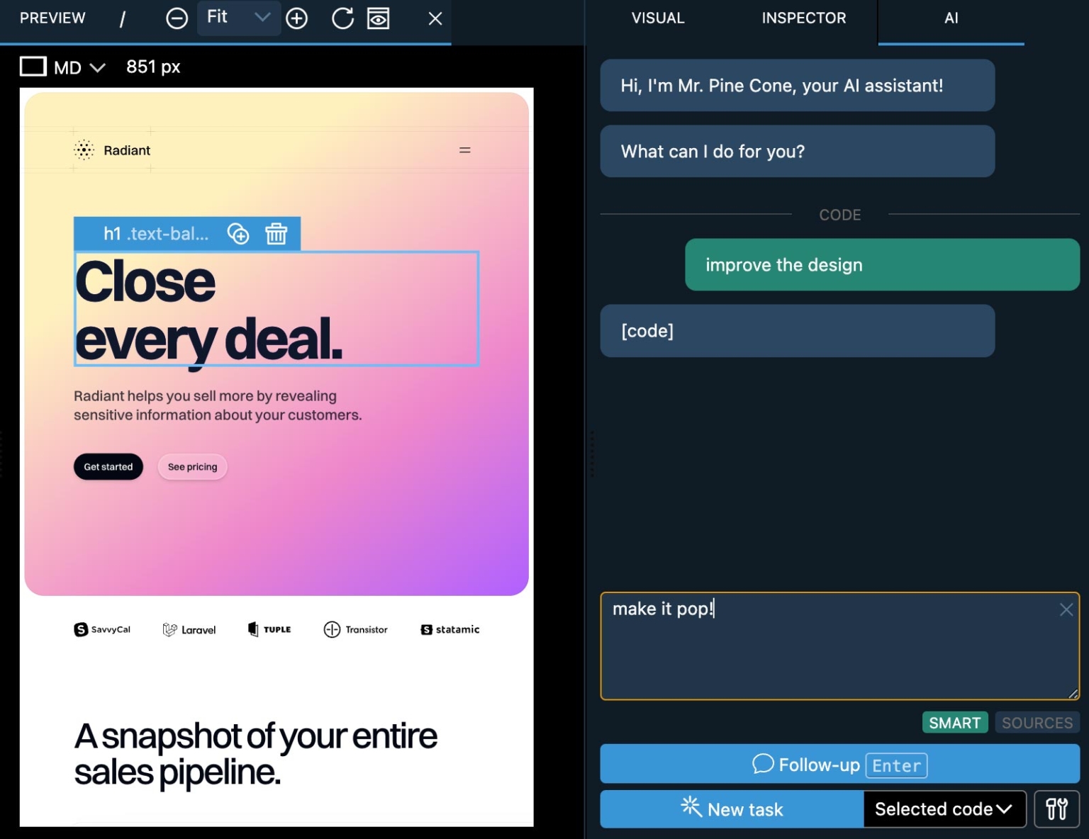 Piny | Pinegrow Web Editor