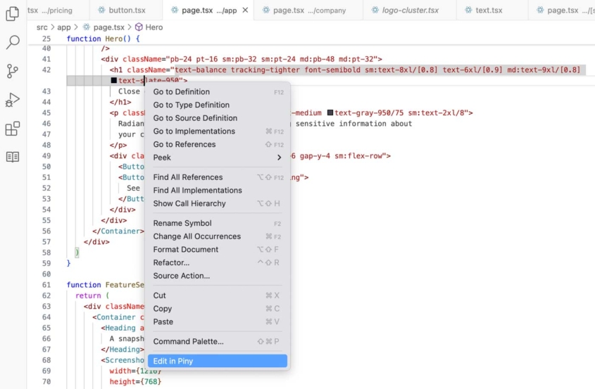 Piny | Pinegrow Web Editor