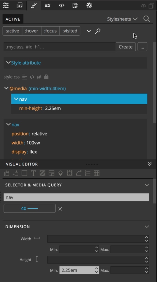 Using media queries and CSS functions to create a responsive design in Pinegrow | Pinegrow Web ...