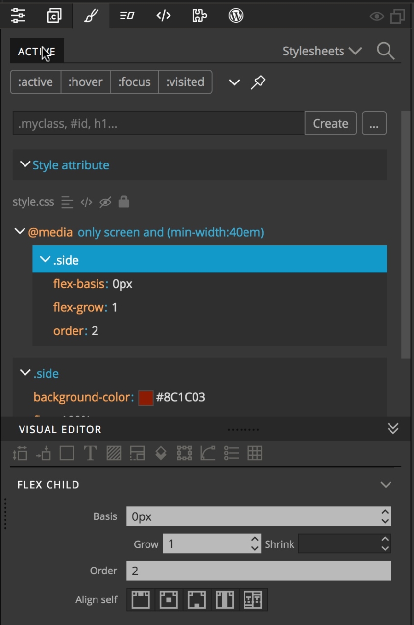Using Media Queries And Css Functions To Create A Responsive Design In Pinegrow Pinegrow Web