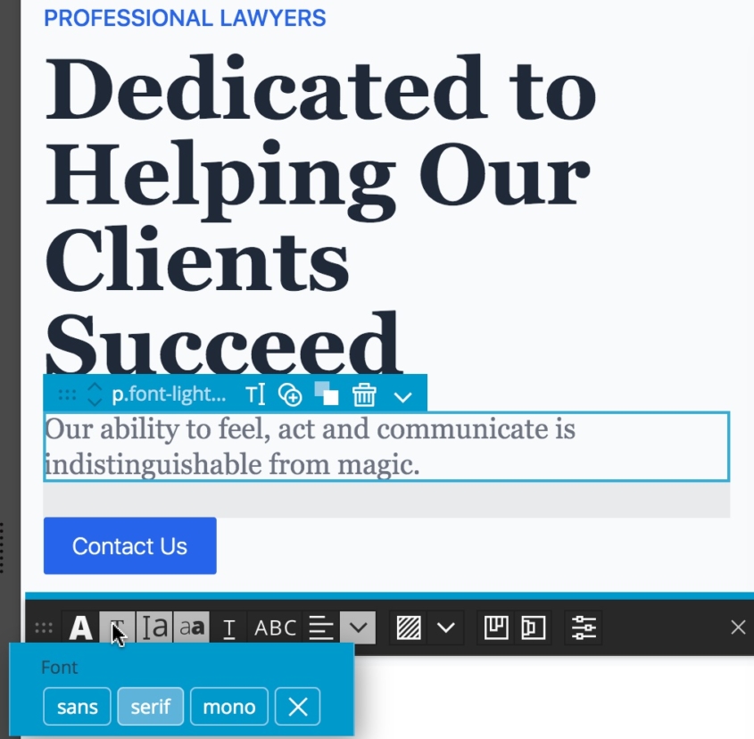Tailwind CSS Floating Tools | Pinegrow Web Editor